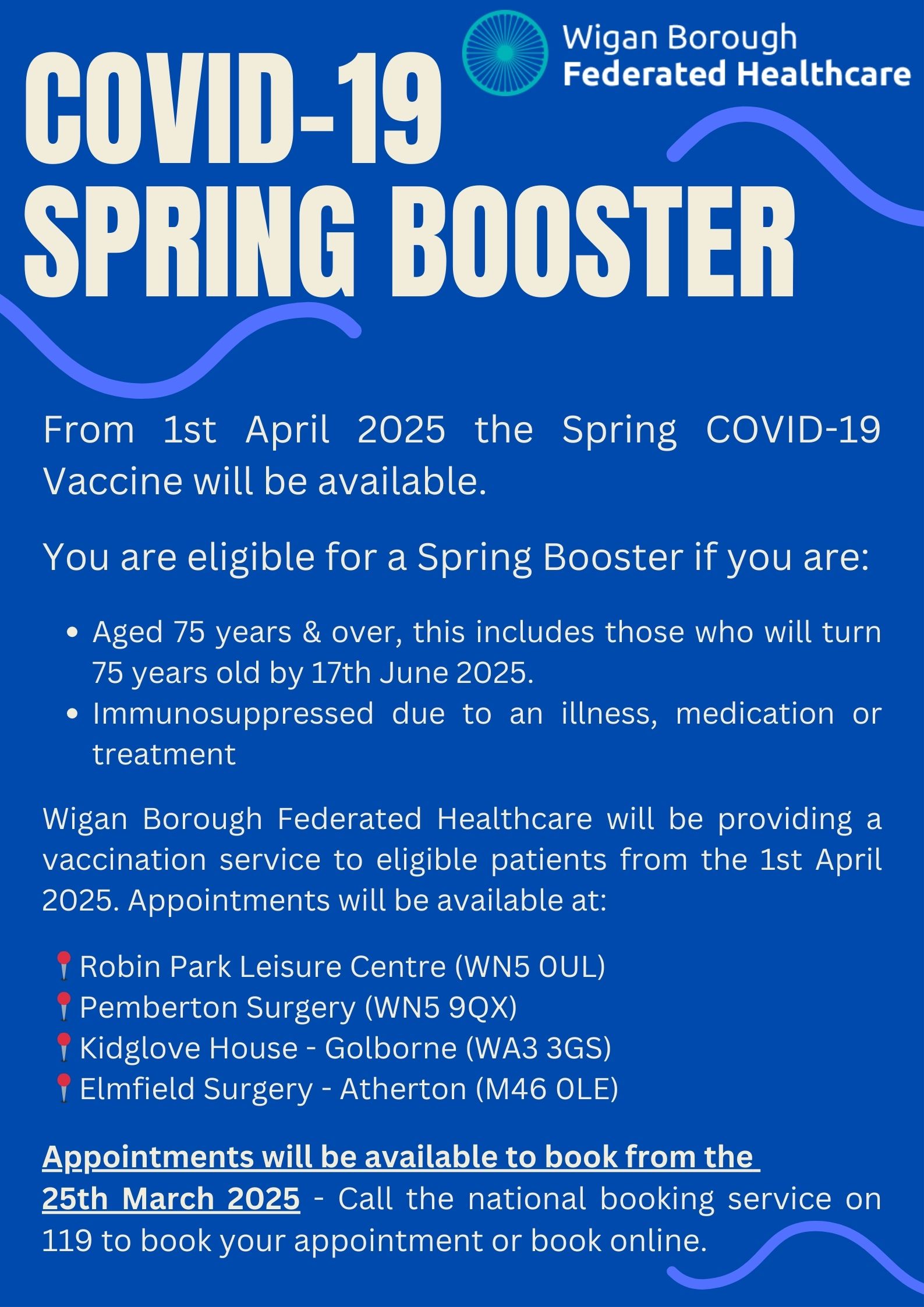 COVID VACCINATIONS – SPRING 2025 – Old Henry Street MC Limited